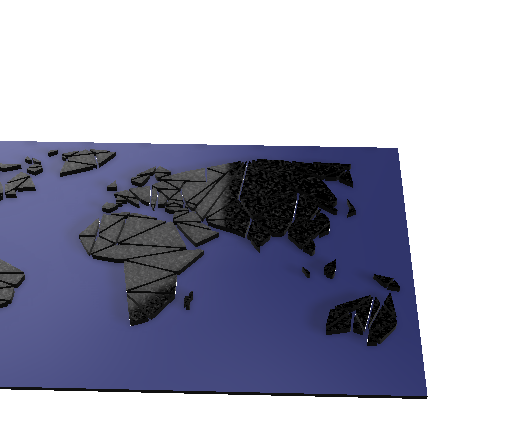 Arquivo grátis STL Mapa mundi origami 🌐 ・objeto para download e ...