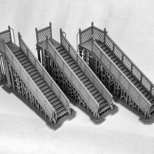 🛤️ Lattice Railway Footbridge 01 - 00 Gauge / 1:76 Scale - Detailed ...