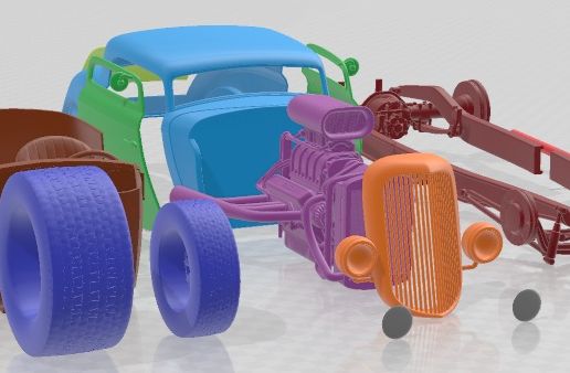 🚙 1934 Ford Hot Rod Printable Car・ 3D File for 3D printing・Cults