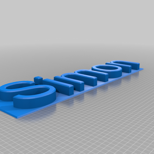 🚩 Name Plate - Simon・Archivo 3D Gratis para ・Cults