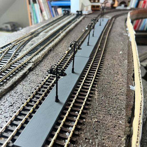 🚉 RhB Swiss trains low height station platform - HO scale・ STL File for ...