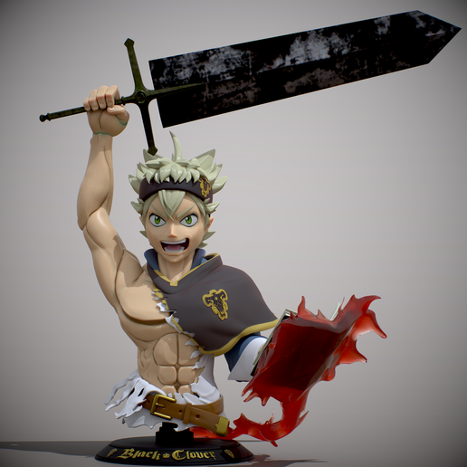 ☘️ Asta Black Cover fanart・Fichier STL pour Impression 3D・Cults