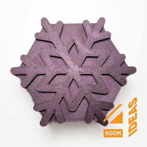 STL file Snowflake Box 3 ️ ・3D printable model to download・Cults