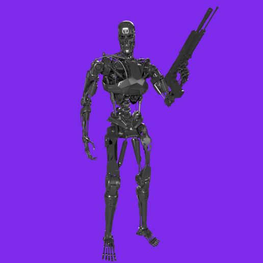 🎬 Terminator T-800 Statuette・ STL File for 3D printing・Cults