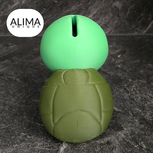 😡 Angry baby turtle money box - 3MF included・ 3D File for 3D printing・Cults