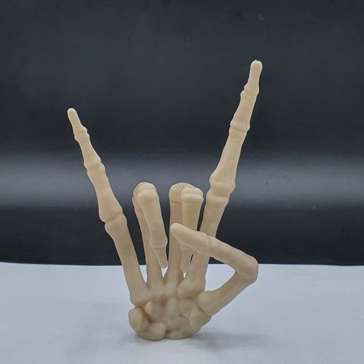 💀 Skeleton Hand Horns Rock and Roll・ STL File for 3D printing・Cults