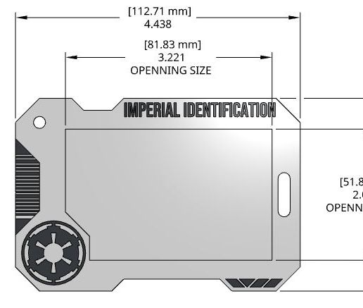 🪪 Imperial Identification Card・ STL File for 3D printing・Cults