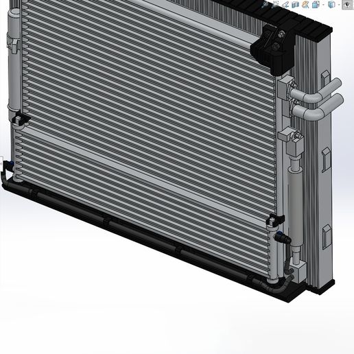 🧸 Scale Engine Radiator and Condenser of Land Rover, Range Rover・ 3D ...