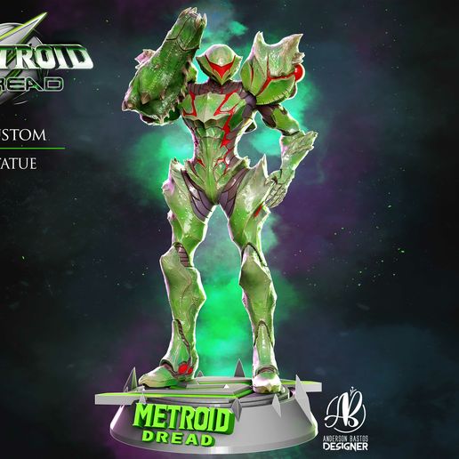 🌆 Metroid Suit Samus from Metroid Dread・ STL File for ・Cults