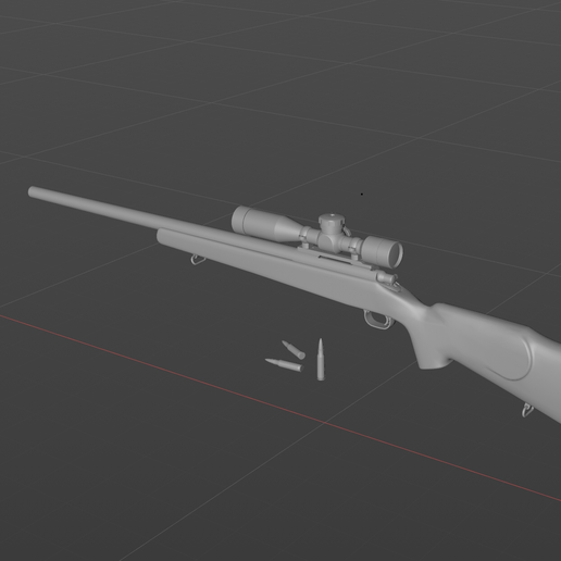 🔫 US M40A1 sniper rifle digital model material・ OBJ File for 3D printing・Cults