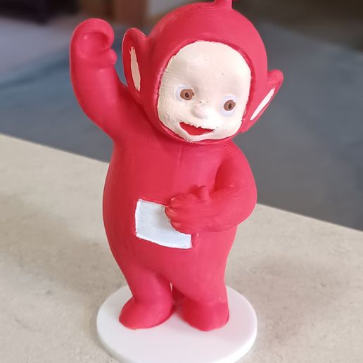 🏢 Teletubbies Po red Teletubby Figure・Бесплатный STL для 3D-печать・Cults