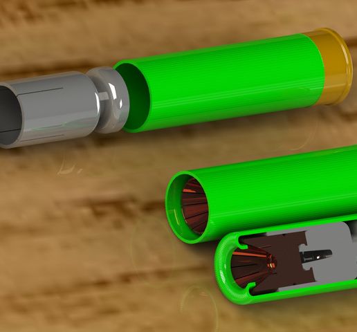 STL file 12 Gauge Shotgun Shell / Wads / Primer Case 🐚 ・3D printer ...