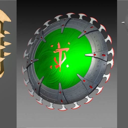 🔫 Doom The Dark Age Malee Weapons pack x 3 - Shield - Flail - Mace ...