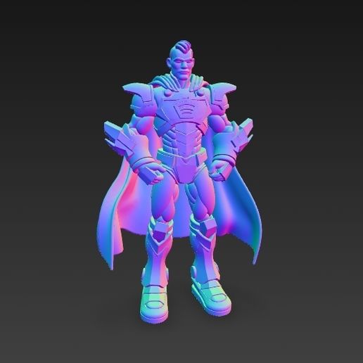 🦸 Armored Superhero Collectible – 3D Printable Action Figure・ STL File ...