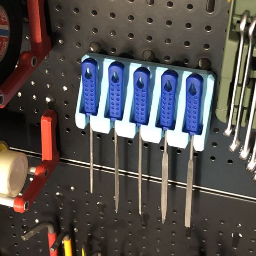 🗄️ Pegboard organiser for filing tools・Free STL File for 3D printing・Cults