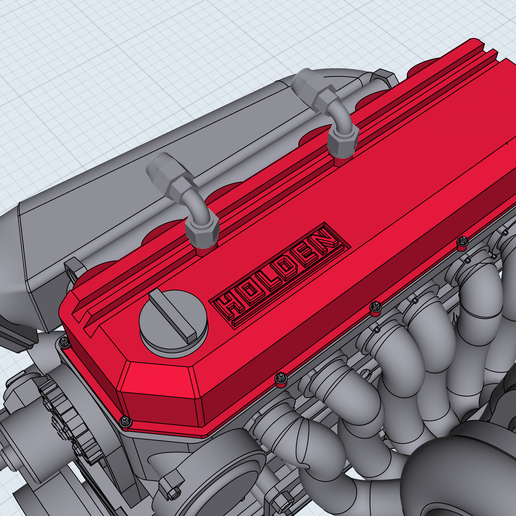 🇦🇺 Nissan Holden RB30 DET SOHC Turbo VL Commodore RB・ STL File for ・Cults