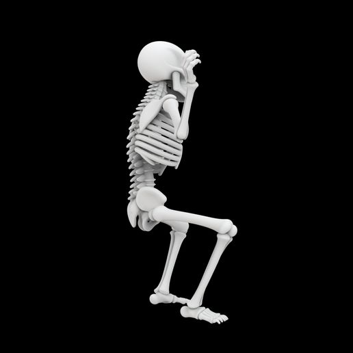 💀 Cute Skeleton 3D Print Model・ STL File for 3D printing・Cults