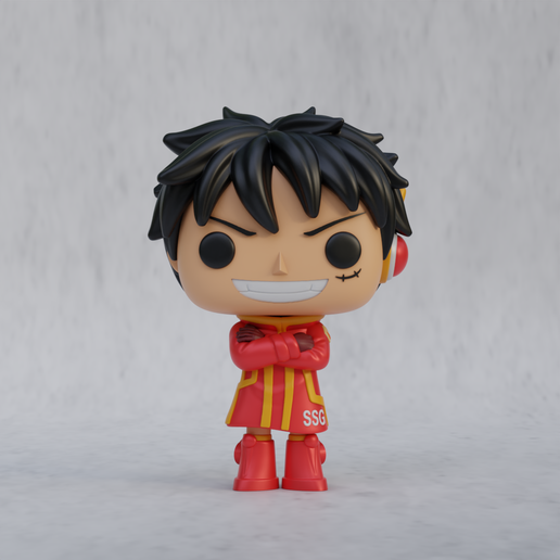 Archivo 3D One Piece Luffy EggHead Arc POP fanart ~digital .stl files ...