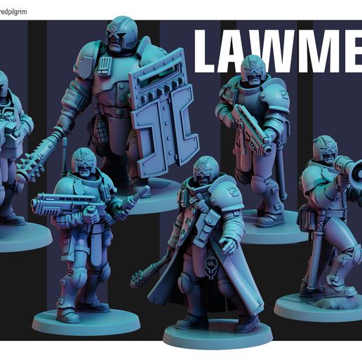 🔨 Lawmen・ 3D File for 3D printing・Cults