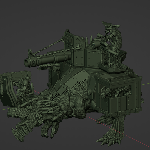 ⚔ Kroomander Krask and his Fabulous Gnaar Locks Ride・Free 3D File for ...