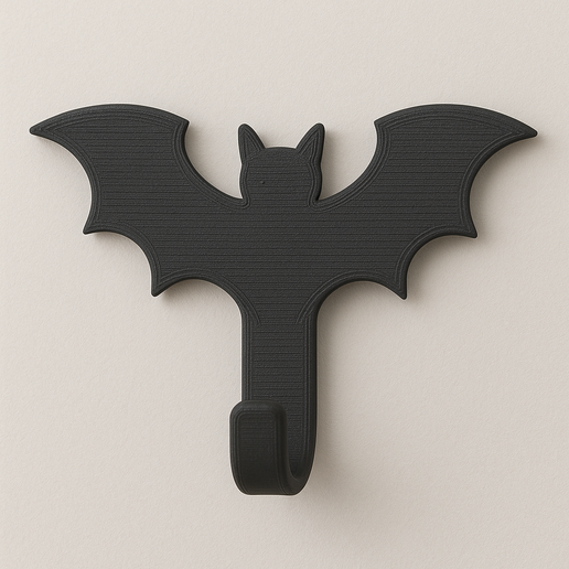 🦇 Bat Wall Hook – 3D Printable Halloween Decoration・Free STL File for ...