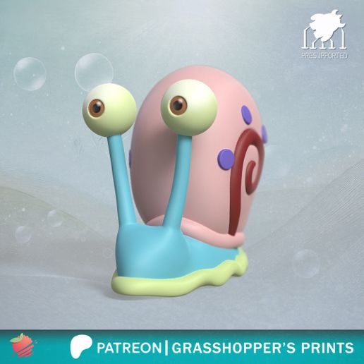 🐌 Gary Snail Fanart・ STL File for 3D printing・Cults