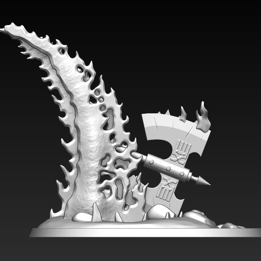 STL file The Wrath-axe 🎲 ・3D print design to download・Cults