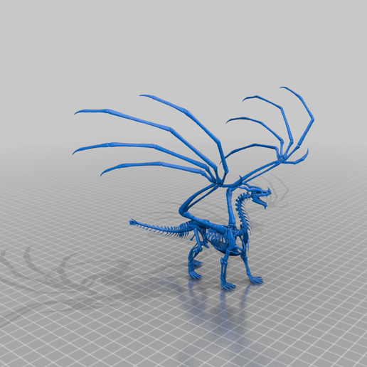 🐉 Dragon Skeleton・Free STL File for 3D printing・Cults