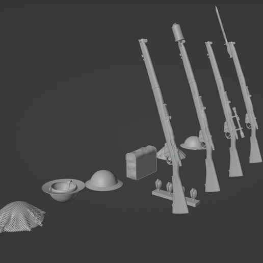 STL file British Army Kit Pack 🎲 ・3D printing idea to download・Cults