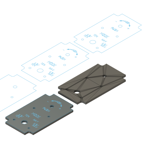 ️ F-16 C Block 52 - Tcn Nav Mode Panel・ 3D File for 3D printing and CNC ...