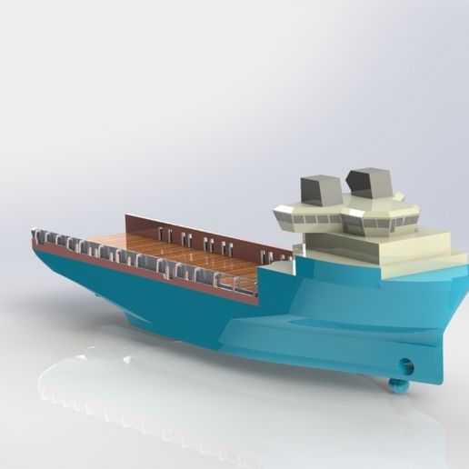 Free STL file Maersk Vega OSV ⛵ ・3D printable object to download・Cults