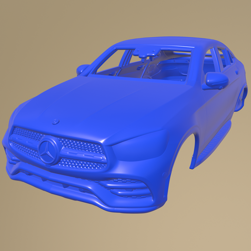 STL file Mercedes Benz GLC class coupe AMG Line 2019 PRINTABLE CAR IN ...