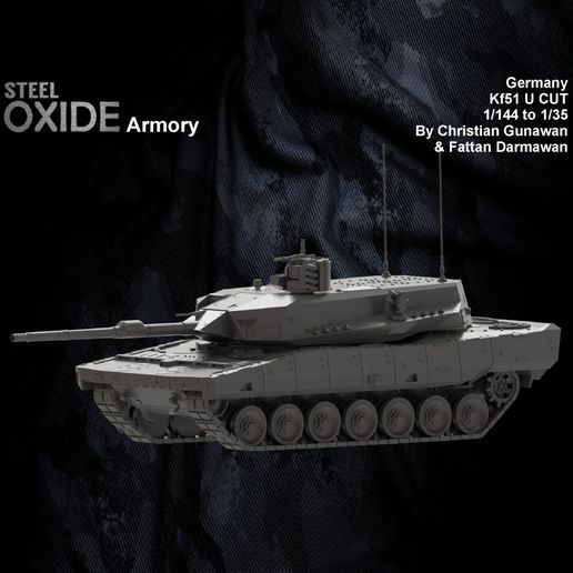 🎲 Rheinmetall KF 51U CUT Concept Uncrewed Turret・ STL File for 3D printing・Cults