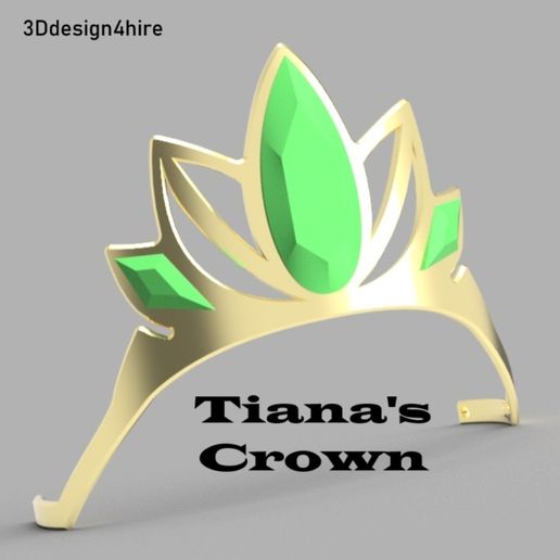 👸 Princess Tiana's Crown from her new Bayou Adventure・ STL File for 3D ...