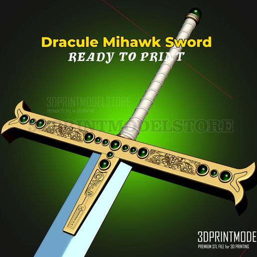 🗡️ Yoru Dracule Mihawk Sword - One Piece Live Action - Cosplay Weapon ...