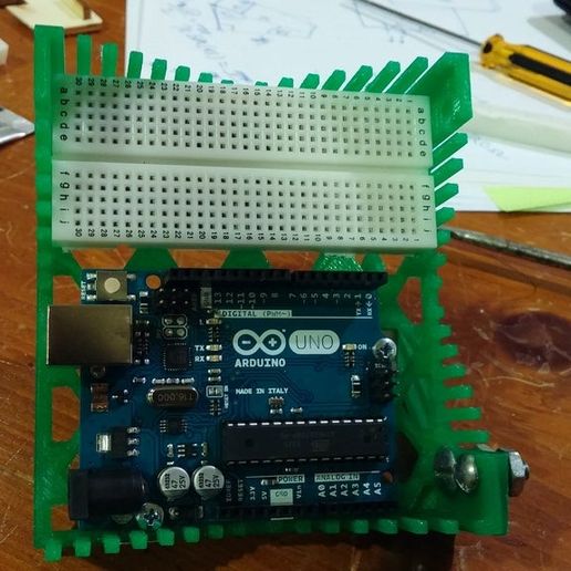 Download free STL file Arduino-Uno / Breadboard Support • 3D printable ...