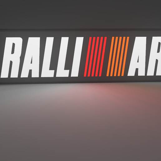 🎨 Lightbox RalliArt Rally Art - Lámpara・ 3MF File for 3D printing・Cults