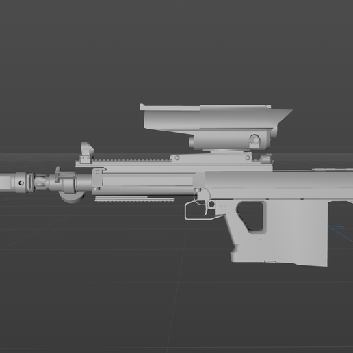 🔫 Hungarian GM6 Lynx sniper rifle-2・ OBJ File for 3D printing・Cults