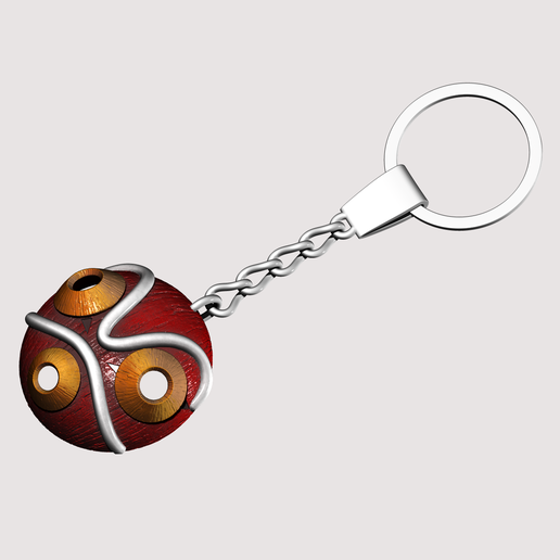 STL file Princess Mononoke Keychain - Studio Ghibli 👸 (OBJ)・3D printer ...