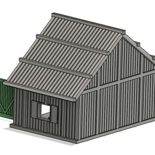 🚜 Timber Farm House - H0 Scale 3D print model・ STL File for 3D printing ...