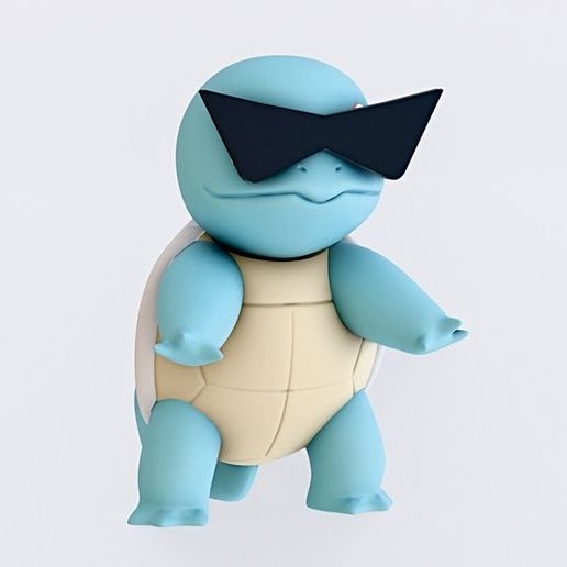 🐉 Squirtle 3D Pokémon Pokemon Model・Free STL File for 3D printing・Cults