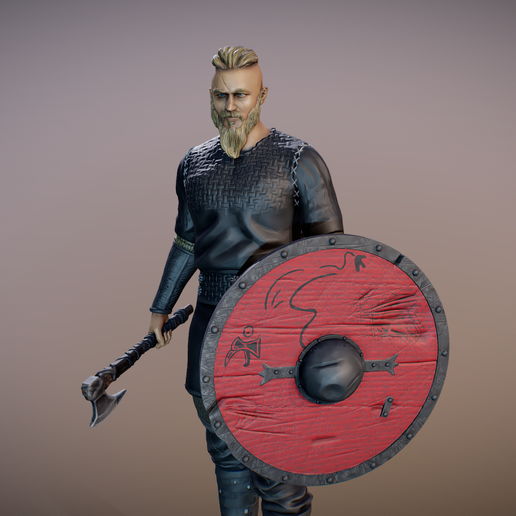 👾 vikings ragnar lothbrok・ STL File for 3D printing・Cults