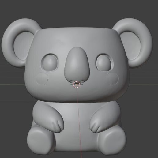 🐨 Kawaii Koala Pot with Plant - Cute Koala Shaped Flower Pot for 3D ...