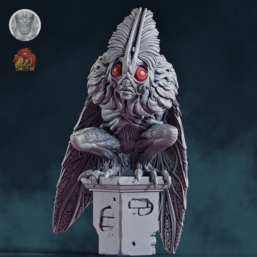 👹 The Mothman・ STL File for 3D printing・Cults