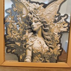 3D printable Ivory Fairy IN IVORY CARVING STYLE - WALL ART - HUEFORGE ...