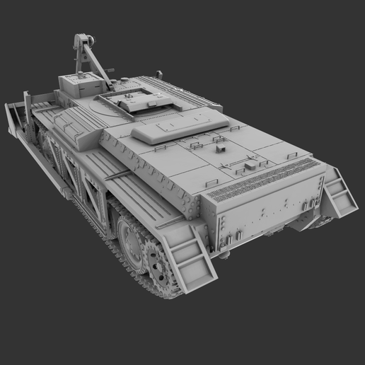 🪖 British Centaur Dozer Tank・ STL File for 3D printing・Cults