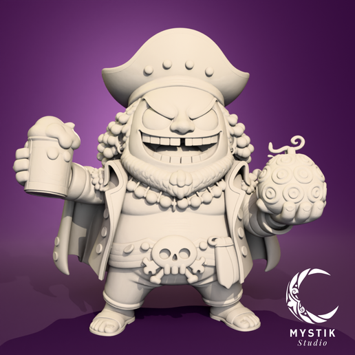 👾 Marshall D. Teach (Blackbeard) – Cartoon 3D Printable Figure | One ...