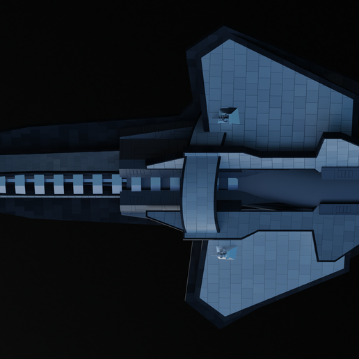 STL file Fast Attack Frigate Spaceship 🚀 (OBJ)・3D printer design to ...