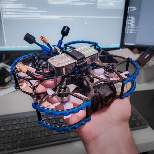 🖼️ 2.5 inch Cinewhoop DJI O4 Pro frame・ 3D File for 3D printing and CNC ...