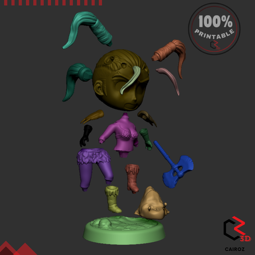 STL file Barbarian Outfit Tibia Game 🪓 ・3D print design to download・Cults